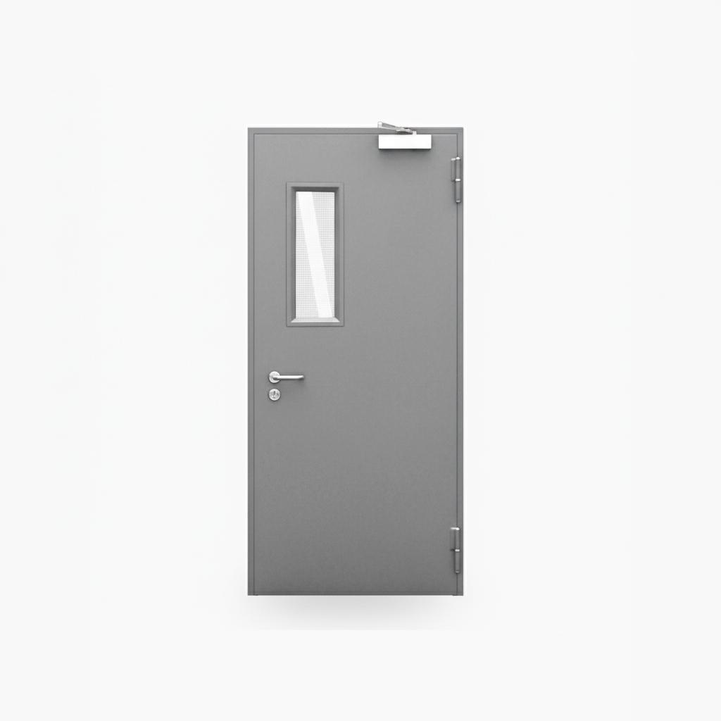 Alba Single Steel Door + Vision Panel - Alba living